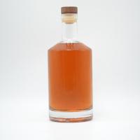 China 750ml Vodka Bottle with Frosted Texture and Crystal White Glass Material for sale