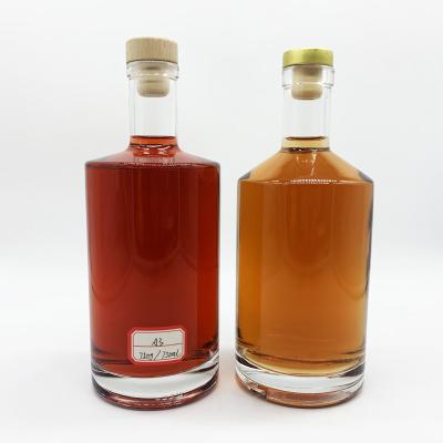China Other Alcoholic Beverage 375ml 500ml Moon Shape Frosted Glass Bottle for Custom Tequila for sale