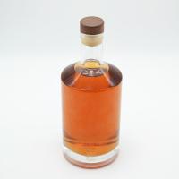 China Other Alcoholic Beverage 375ml 500ml Moon Shape Frosted Glass Bottle for Custom Tequila for sale