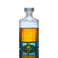 China 500ml 750ml Luxury Wine Glass Bottles with Super Flint Material and Cork Top Cap for sale