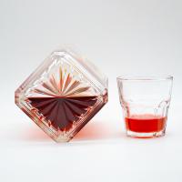 China 500ml Capacity Crystal White Material Empty Glass Bottle for Vodka Whisky Bulk Wine for sale