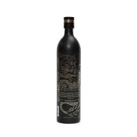China Super Flint Glass Custom 750ml Clear Frosted Empty Glass Vodka Liquor Bottle Shaped Wine Bottle for sale