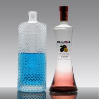 China Super Flint Glass Material Glass Liquor Wine Bottle with Decal 750ml Capacity for sale