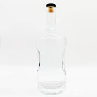 China Customized Super Flint Glass Empty Bottle for 1750ml Whisky Spirit in California for sale