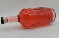 China Customized Super Flint Glass Empty Bottle for 1750ml Whisky Spirit in California for sale