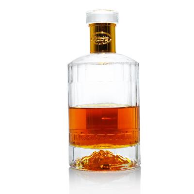 China 500ml 700ml 75cl Super Flint Whiskey Glass Bottle with Crystal White Material at CIF for sale
