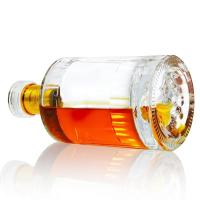 China 500ml 700ml 75cl Super Flint Whiskey Glass Bottle with Crystal White Material at CIF for sale
