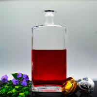 China 500ml 700ml 75cl Super Flint Whiskey Glass Bottle with Crystal White Material at CIF for sale