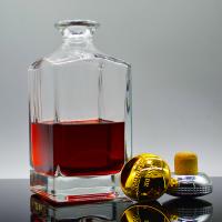 China 500ml 700ml 75cl Super Flint Whiskey Glass Bottle with Crystal White Material at CIF for sale