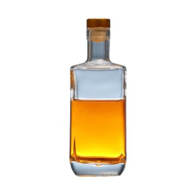 China 375ml 500ml 750ml Vodka Whisky Liquor Bottle with Cork Made of Extremely White Material for sale