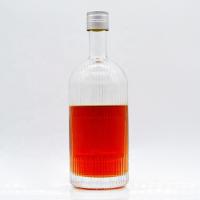 China 375ml 500ml 700ml 750ml 1000ml Transparent Empty Glass Bottles for Spirits Liquor for sale