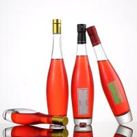 China 375ml 500ml 700ml 750ml 1000ml Transparent Empty Glass Bottles for Spirits Liquor for sale