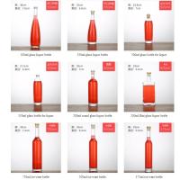 China Silk Screen Printing Logo Customized Empty Clear Crystal Cylinder Spirit Glass Bottle for sale