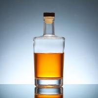 China Elegant Wine Vodka Bottle Collection Specially Designed Glass Bottles Decal Glass Cap for sale