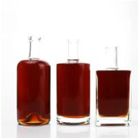 China High End Clear Brandy Rum Bottles 500ml 700ml 750ml with Exquisite Craftsmanship for sale