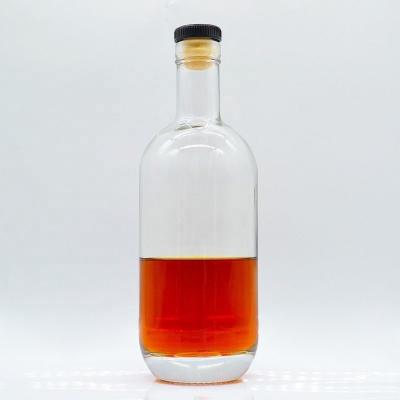 China Super Flint Glass Cork Sealing Type 750ml Vodka Whisky Sherry Whiskey Wine Glass Bottles for sale
