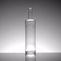 China Other Deep Process Frost High Flint Glass Material Brandy Glass Bottle 750ml/1000ml/1L for sale