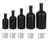 China Decal Logo 700ml Square Glass Bottle for Glass Square Whiskey Bottle for sale