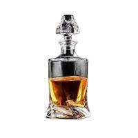 China Selling 750ml Clear Spirit Glass Vodka Bottle Empty Diamond Shaped Gin Bottles for sale
