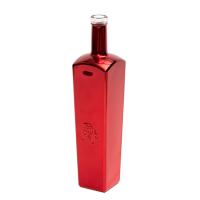 China Super Flint Custom Logo Empty Spray Olive Oil Whisky Black Gold 100ml 700ml 750ml 500ml Vodka Liquor Glass Bottle for sale