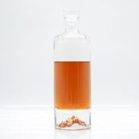 China Super Flint Glass 700ml Black Matte Gin Whiskey Spirits Alcohol Liquor Bottles for Your for sale