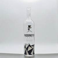 China Super Flint Glass 700ml Black Matte Gin Whiskey Spirits Alcohol Liquor Bottles for Your for sale