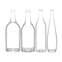 China 750ml Glass Liquor Bottles Acceptable OEM/ODM for Metal Labels Rum Whiskey Vodka for sale