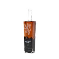China Customized Shape Olive Oil Bottle 500ml White Frost Label Gin 750ml Spirit Alcohol Glass Sauce Bottles for sale