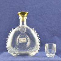 China Industrial Super Flint Glass Material 500ml XO Bottle for Beverage Liquor Wine Whisky for sale