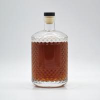 China Beverage 1 liter 500ml liquor alcohol water drinks cooking oil 700ml tequila skull bottle for sale