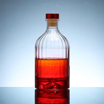China Super Flint Glass 350ml 500ml 700ml 750ml Whiskey Empty Bottle for Whiskey Storage for sale