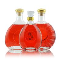 China Super Flint Glass Material Base 750ml Clear Glass Whiskey Bottle for Liquor for sale
