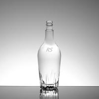 China Frosted Clear Glass Bottles With Screw Caps for Wine and Brandy Painted Color OEM for sale