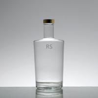 China Frosted Clear Glass Bottles With Screw Caps for Wine and Brandy Painted Color OEM for sale