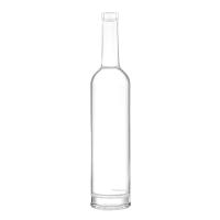 China Super Flint Glass Empty Bottle for Oil Blue Square Whisky 1000ml Flask 375ml Wine Bottle for sale