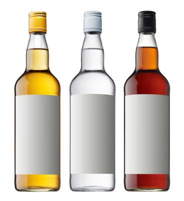China Industrial Beverage 250ml 500ml 750ml Flat Whisky Bottle Glass with Screw Cap for sale