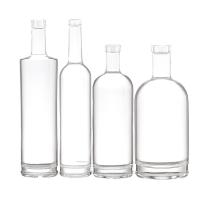 China Clear Screw Printing Glass Bottles 200ml 500ml 700ml 1L Perfect for Beverages and Sauces for sale
