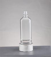 China Industrial Beverage 250ml 500ml 750ml Flat Whisky Bottle Glass with Screw Cap for sale