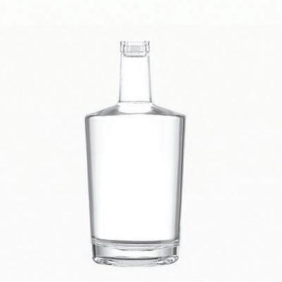 China Super Flint Glass 750ml Bottle for Brandy Rum Vodka in Black Packaging and Material for sale