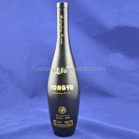 China Private laber 750ml Black Glass Wine Bottles for wine/oil/whisky in Carton Packaging for sale
