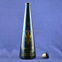 China Private laber 750ml Black Glass Wine Bottles for wine/oil/whisky in Carton Packaging for sale