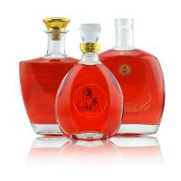 China Super Flint Glass Material 350ml 550ml 750ml Empty Vodka Glass Bottle Whisky Acceptable OEM/ODM for sale