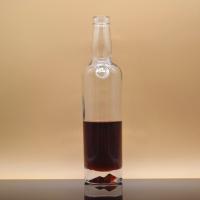 China 700ml Empty Matte Black Square Design Brandy Alcohol Vodka Gin Bottles with Free Sample for sale