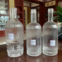 China High Flint Glass Material 700ml Long Neck Empty Spirit Bottle for Whisky Liquor 375ml for sale