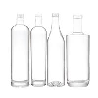 China 1000ml Square Painted Empty Tequila Rum Glass Bottle with Super Flint Material for sale