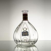 China 500ml 700ml Glass Bottle for Fancy Liquor Cork Sealing Type Super Flint Glass Material for sale