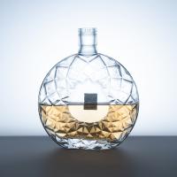 China Super Flint Material High Transparent XO Glass Bottle with Wooden Cap and Cork Seal for sale