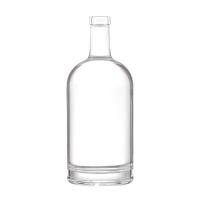 China Decal Surface Handling 750ml Super Flint Glass Liquor Bottle with Cork or Screw Cap for sale