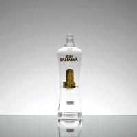 China Crystal White 500ml 700ml 750ml Super Flint Glass Empty Rum Clear Liquor Bottle Designer for sale