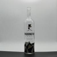 China Crystal White 500ml 700ml 750ml Super Flint Glass Empty Rum Clear Liquor Bottle Designer for sale